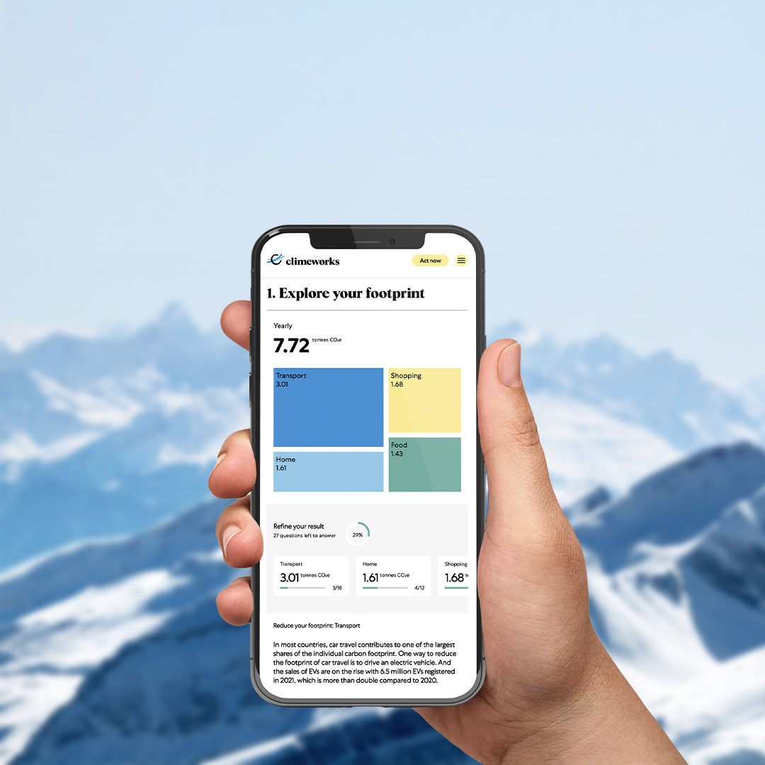 Calculate your carbon footprint and start removing CO2.