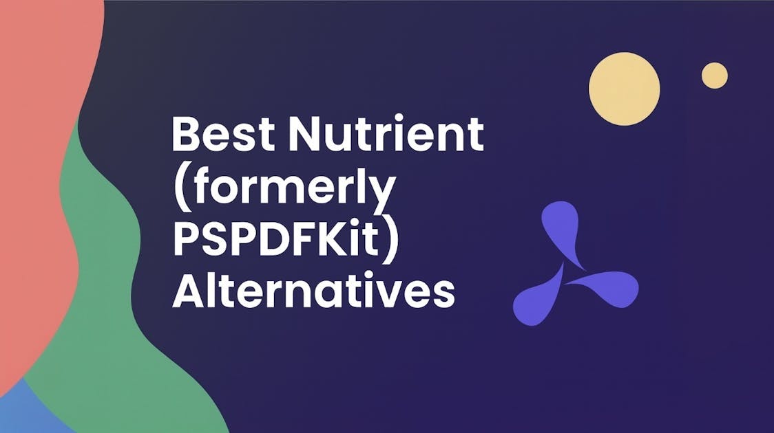 Best Nutrient.io (Formerly PSPDFKit) Alternatives: CloudPDF, Apryse ...