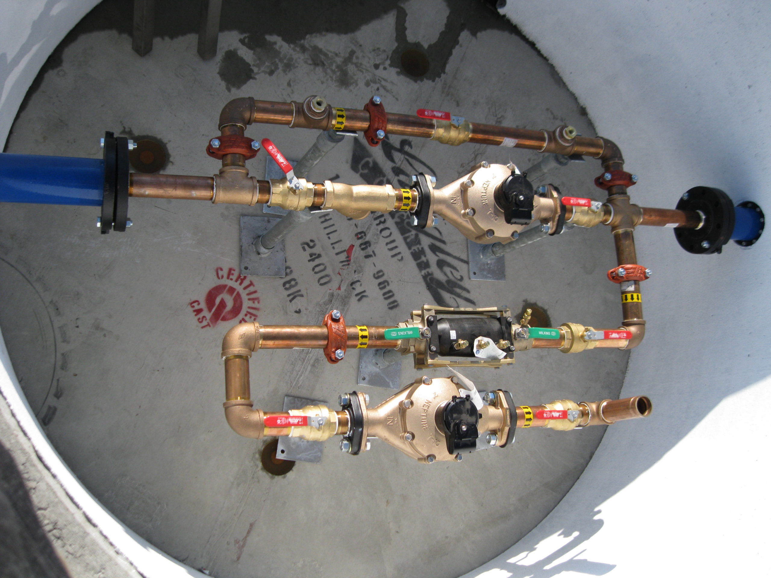 Fire & Domestic Water Flow Meter Chambers & Kiosks • Coast Water Systems