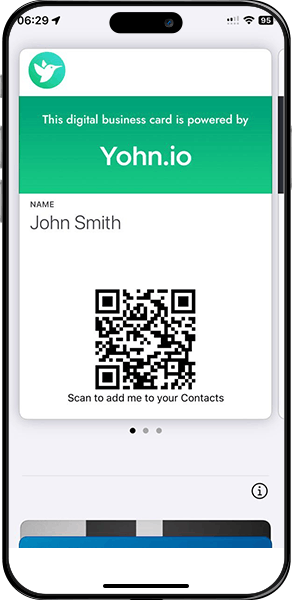 Free digital business card generator for Apple and Google Wallet