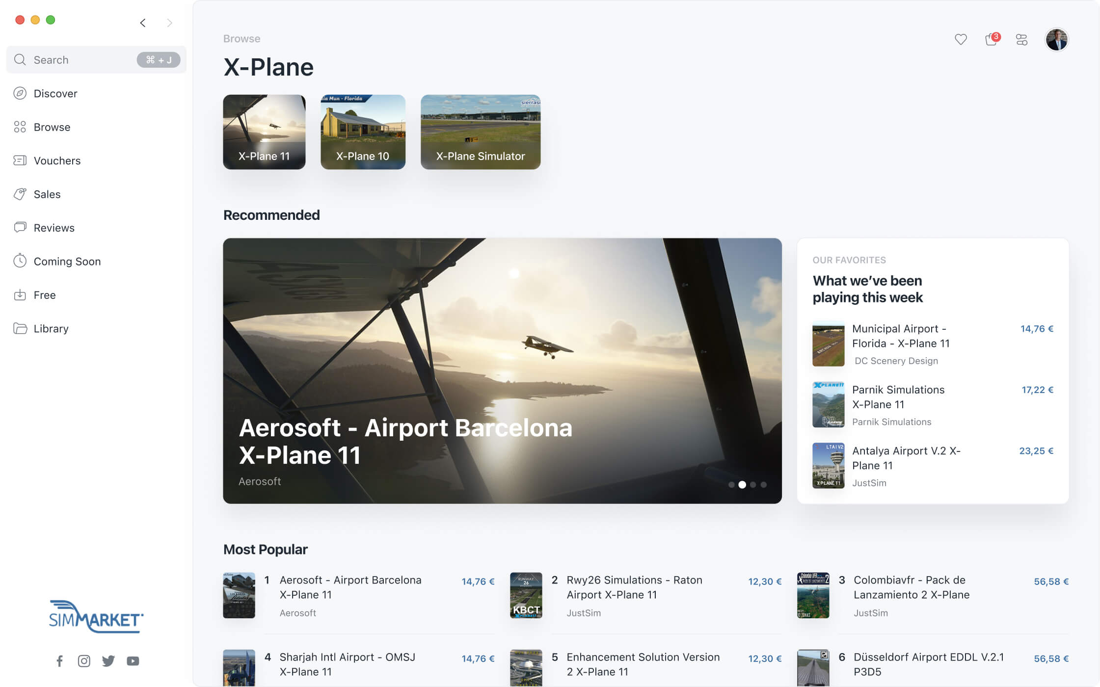 simMarket — Desktop App
