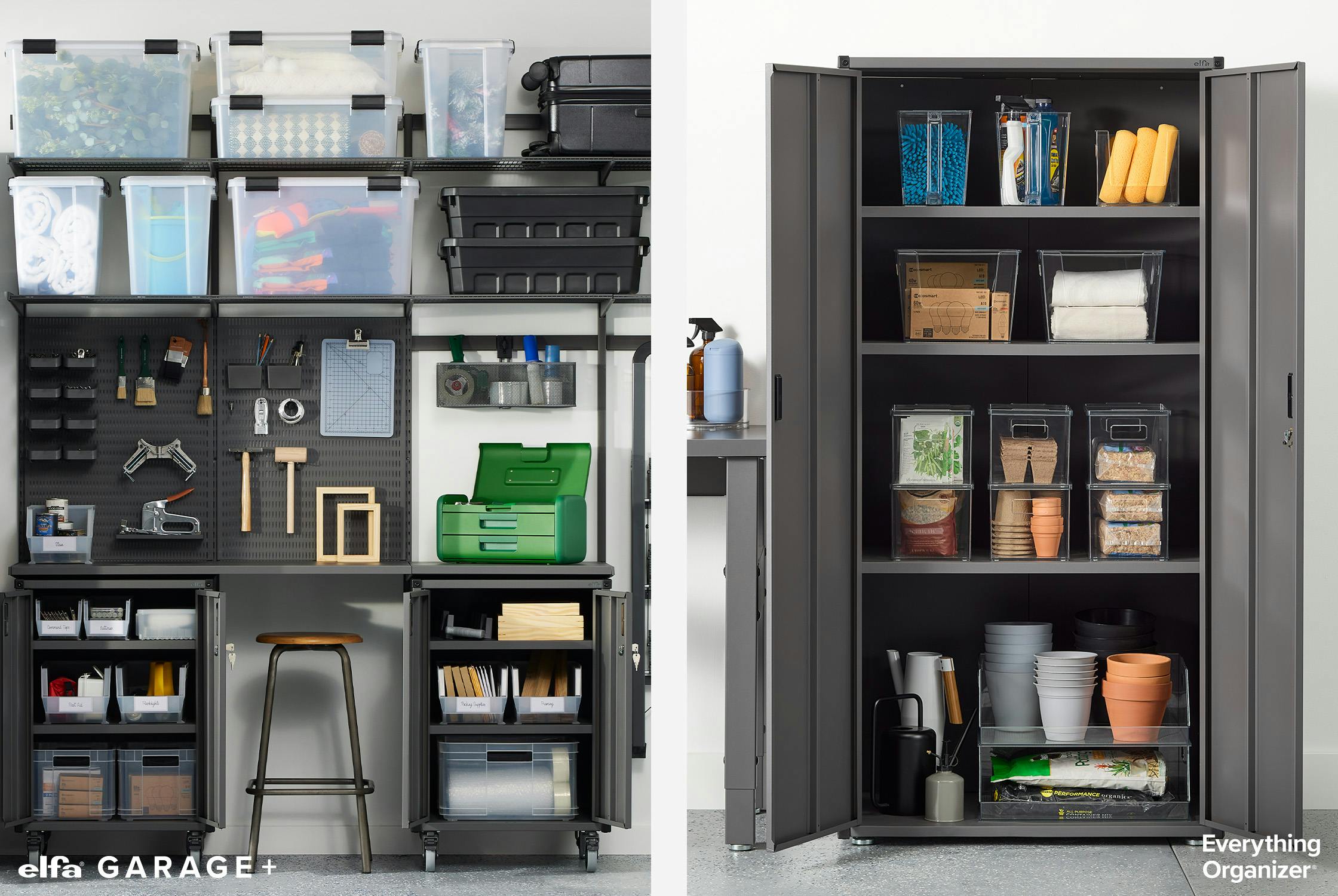 Container Store Elfa Garage Storage