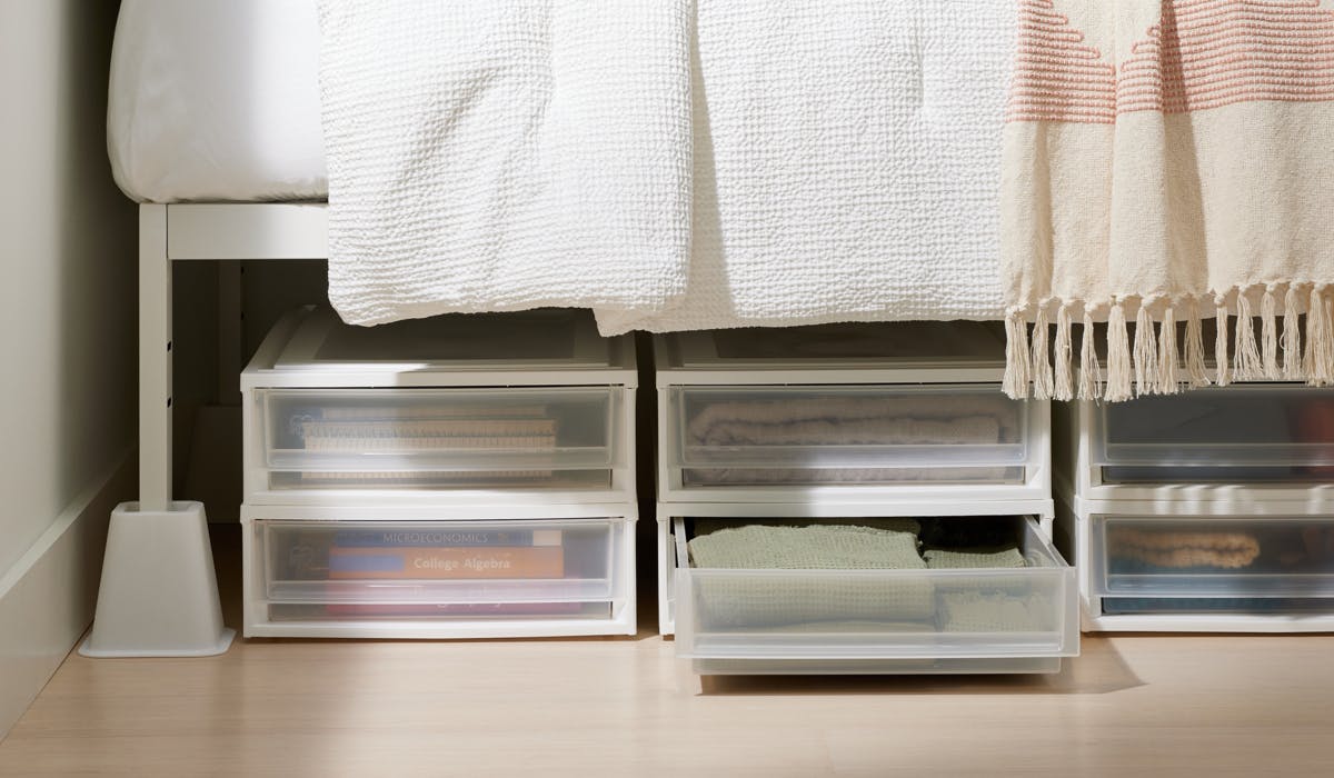 Use Storage Cubes Under Bed