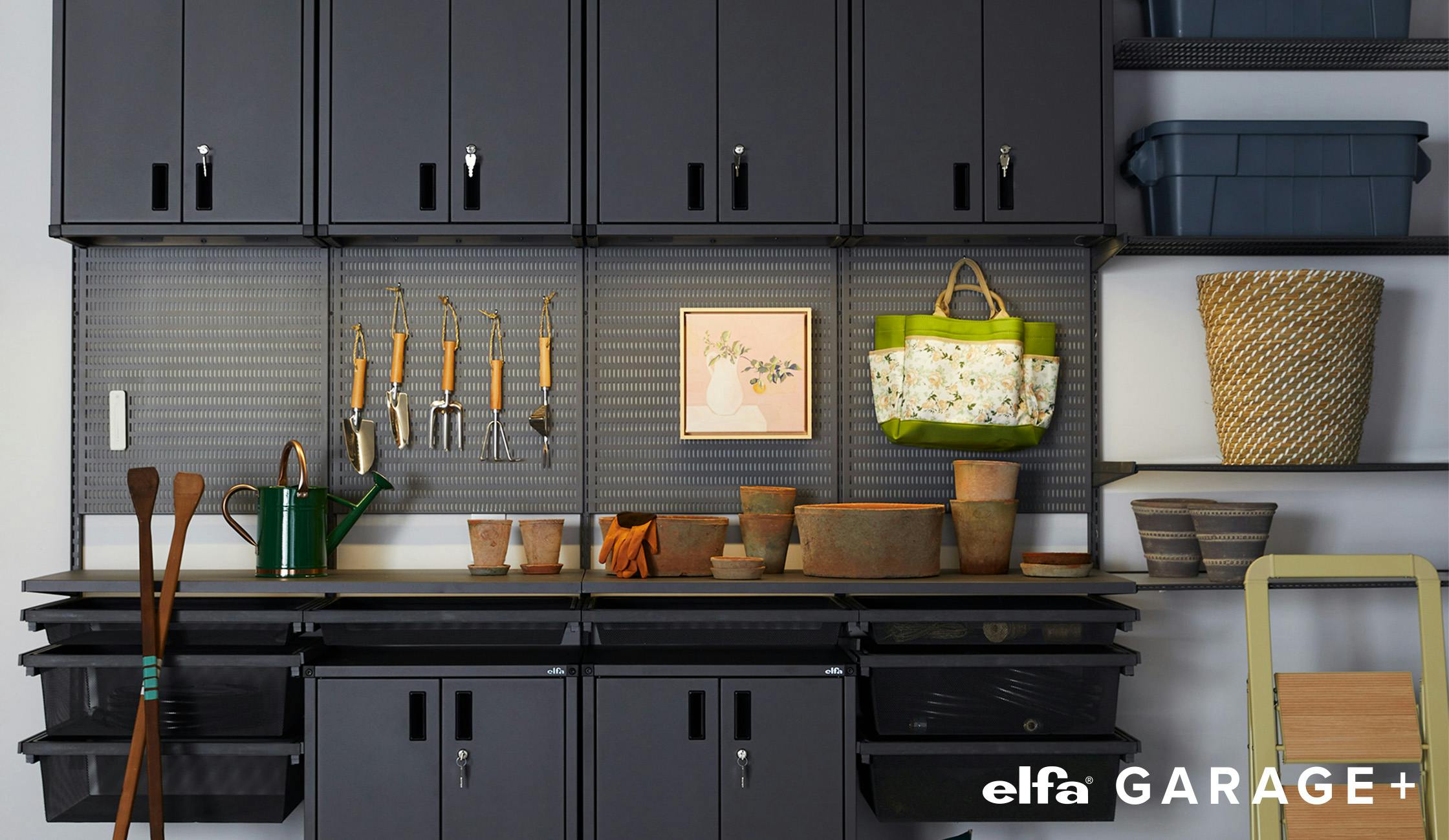 Container Store Elfa Garage Storage