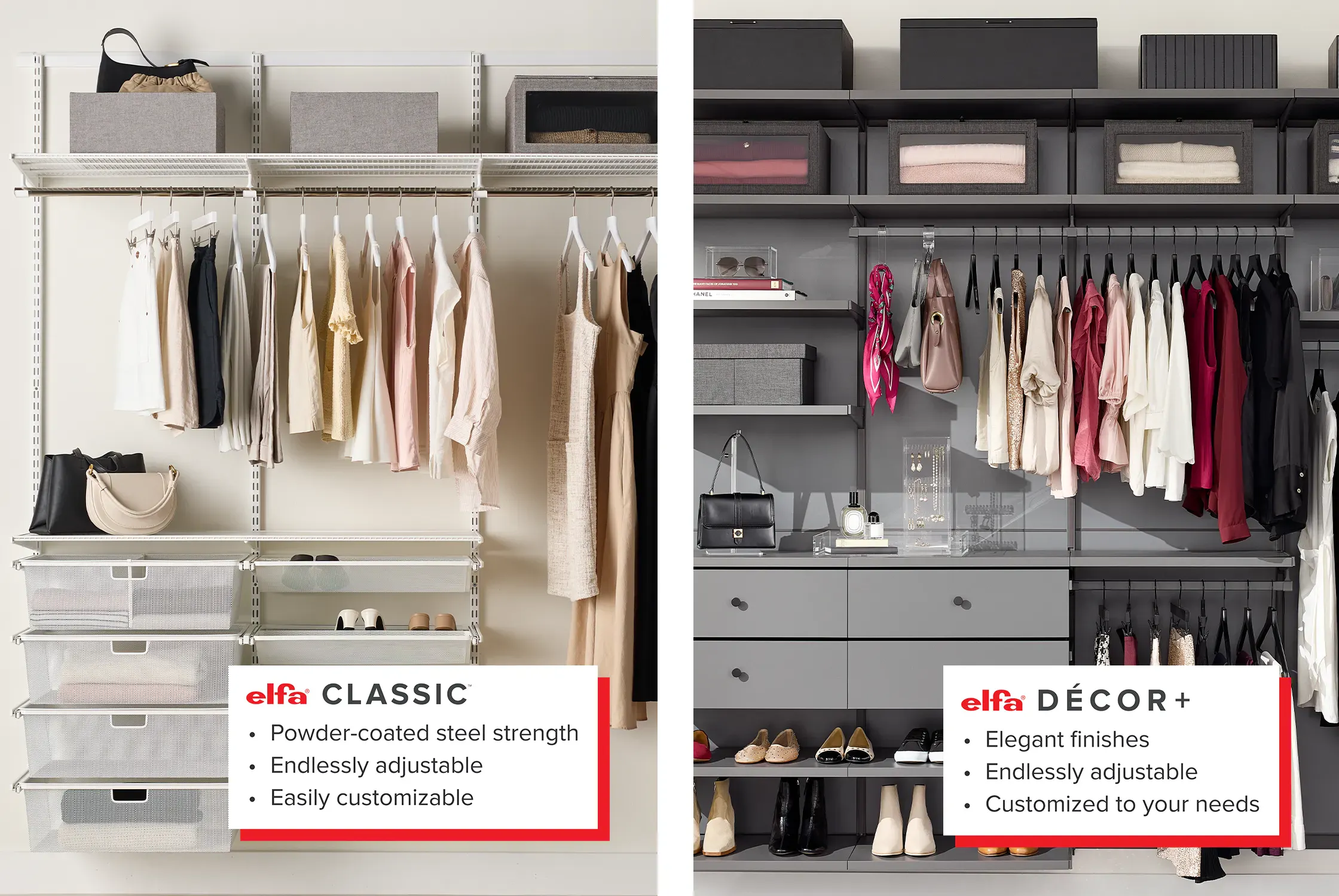 Custom Spaces | Elfa | The Container Store