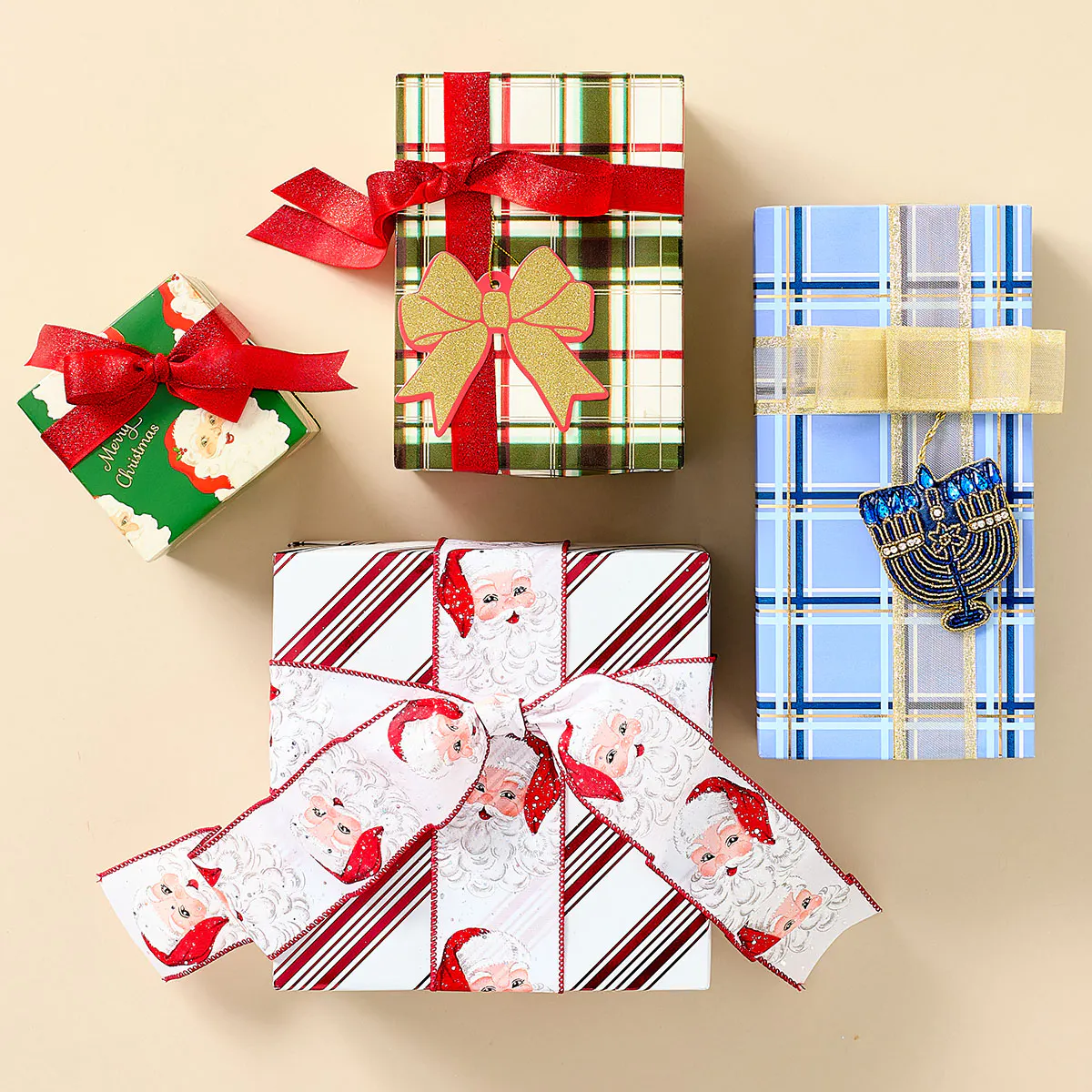 gold gilded holly wrapping paper Holiday Shop - The Container Store