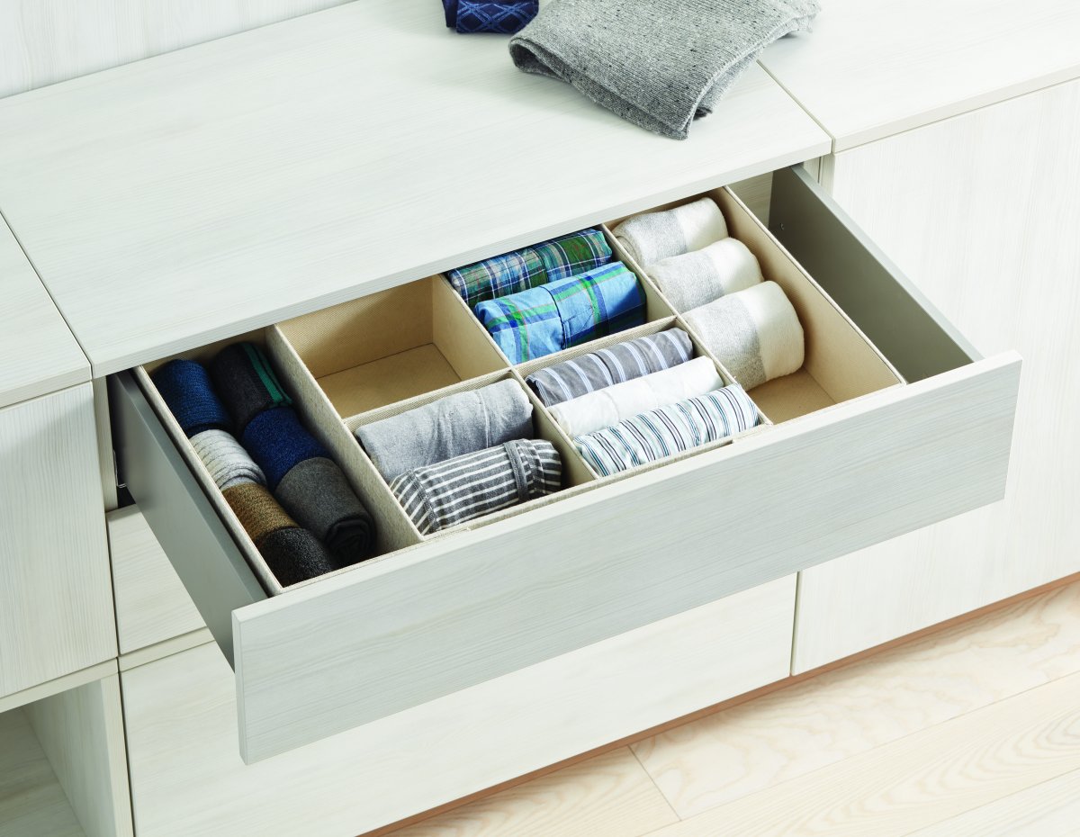 How to Fold Clothes for Organized Dresser Drawers | The Container Store