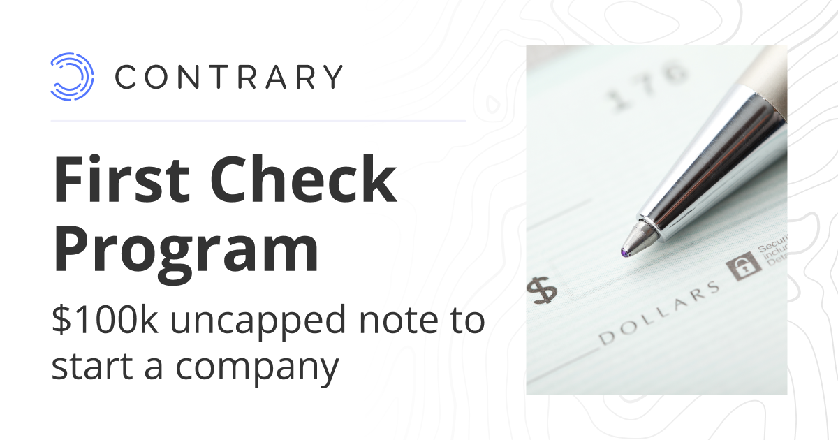 First Check Program | Contrary
