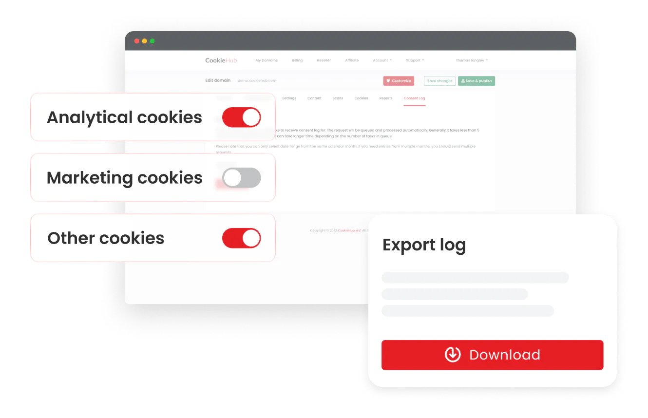 Ensure Compliance with User Consent Records | CookieHub CMP