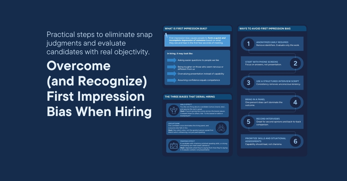 Overcome (and Recognize) First Impression Bias When Hiring - cord