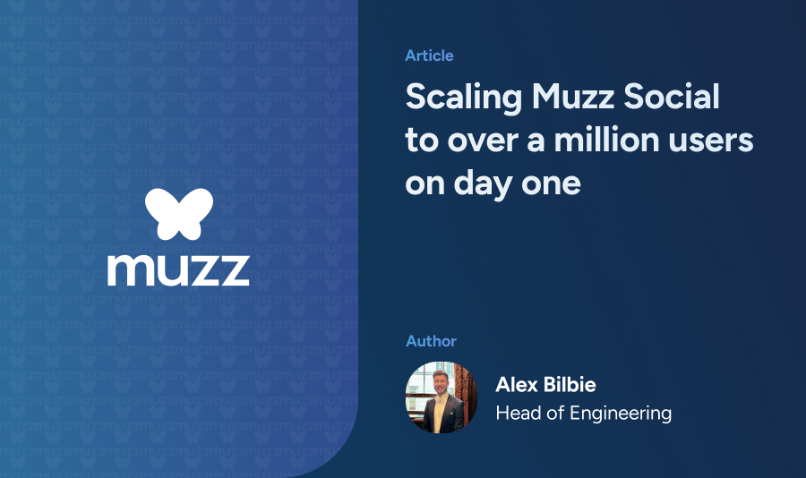 Scaling Muzz Social to over a million users on day one - cord