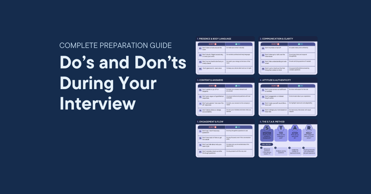 Do’s and Don’ts During Your Interview - cord