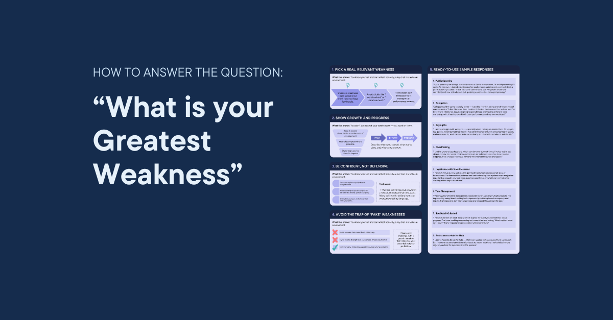 How to Answer "What is Your Greatest Weakness?" - cord