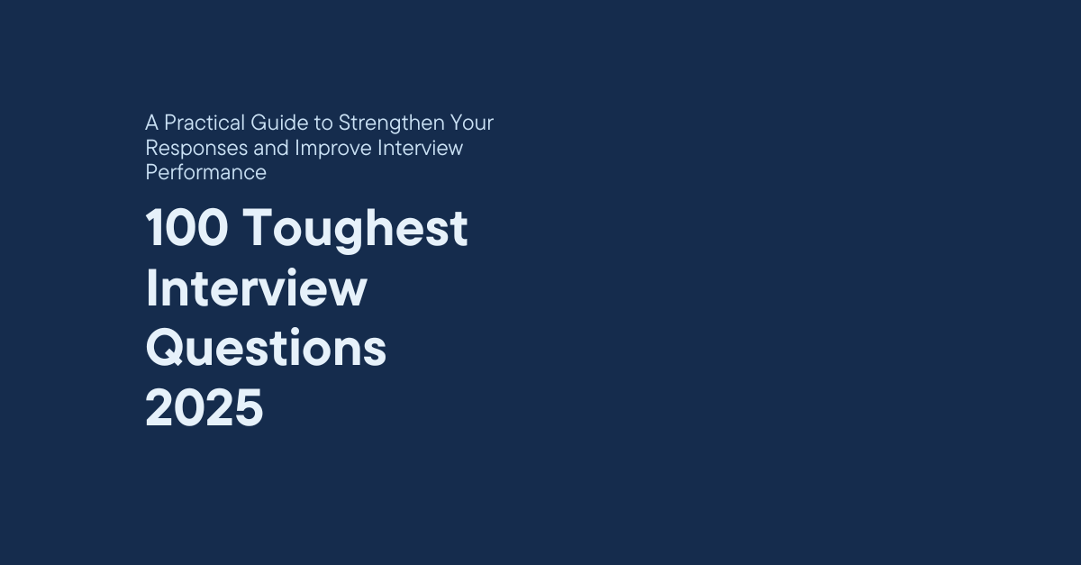 100 Toughest Interview Questions with Strategic Responses - cord