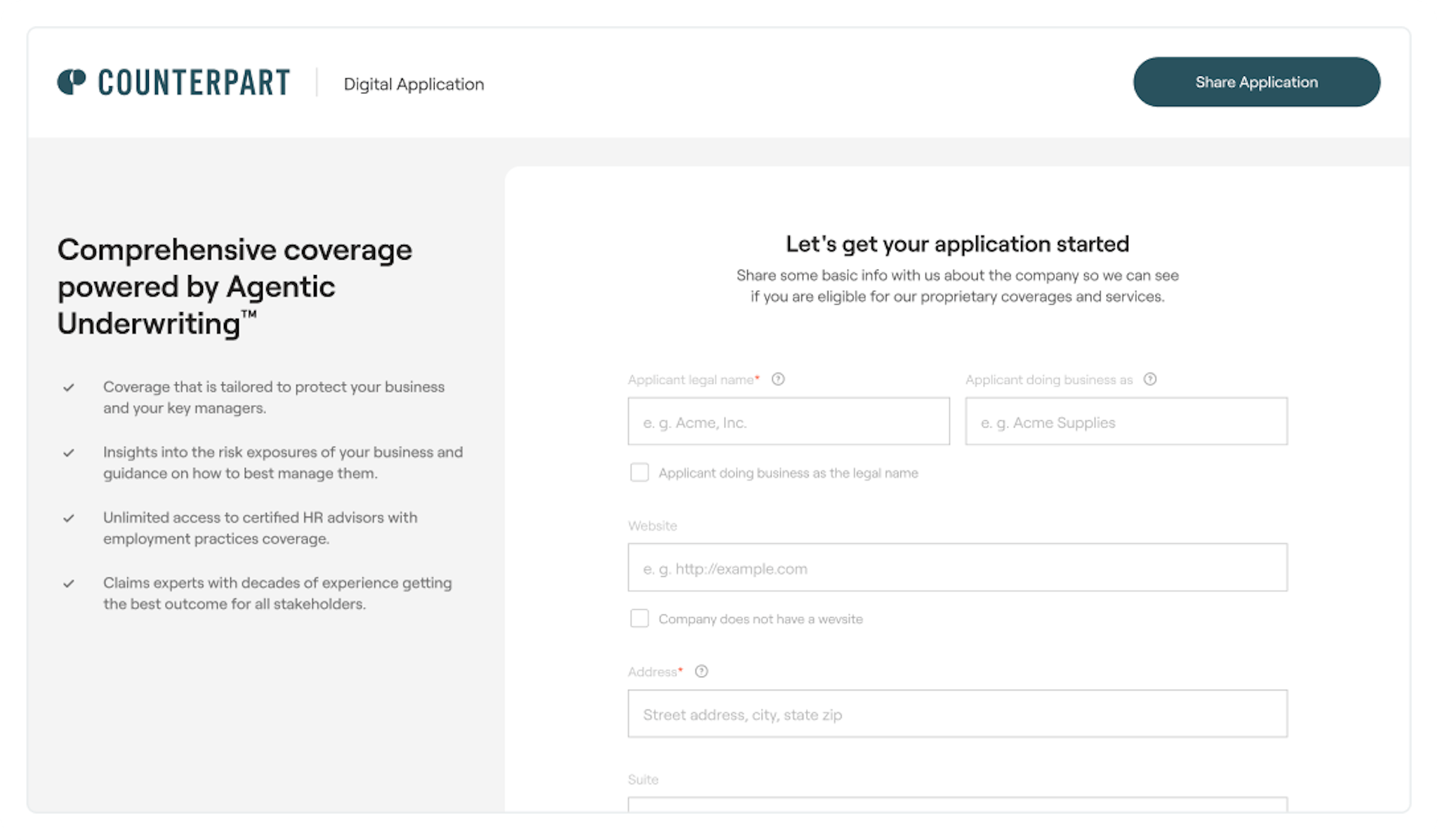 Counterpart | Agentic Insurance™