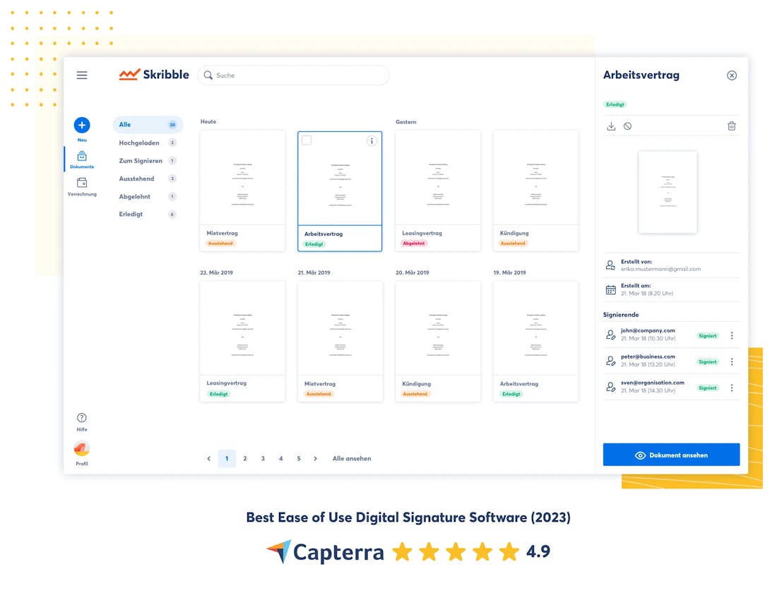 Software electronic signature | Skribble | EN