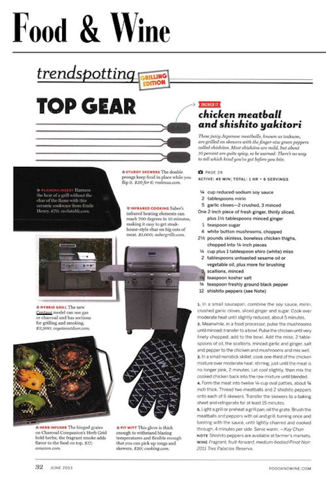Coyote Centaur Hybrid Grill highlighted as 'Top Gear' in Food & Wine ...