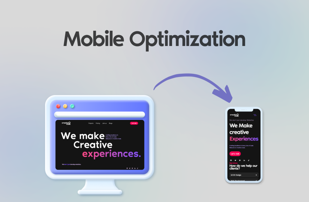 Mobile Optimization | Creativo Code