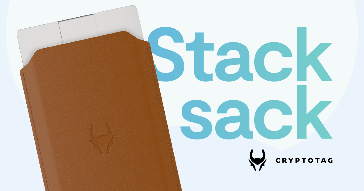 Cryptotag Stack Sack | Leather case