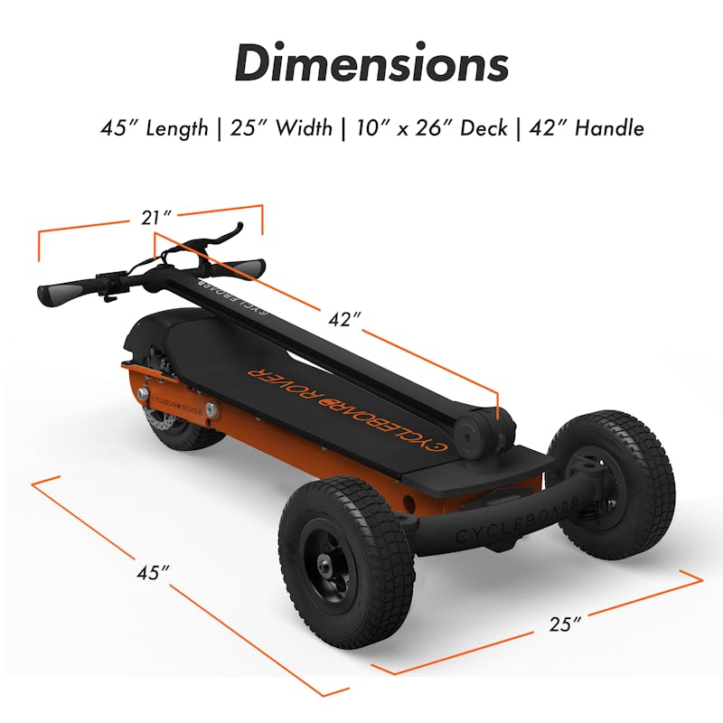 Cycleboard Rover | All-terrain 3 wheeled Electric Vehicle