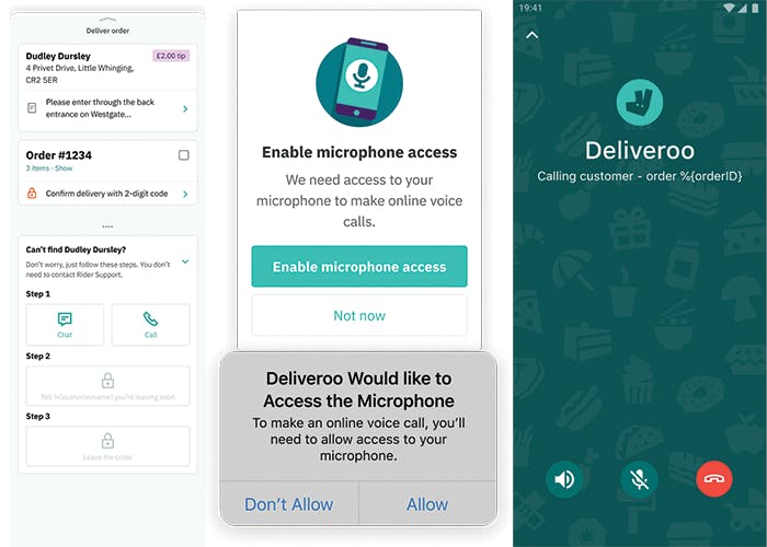 Deliveroo | Here's an important update on VOIP!