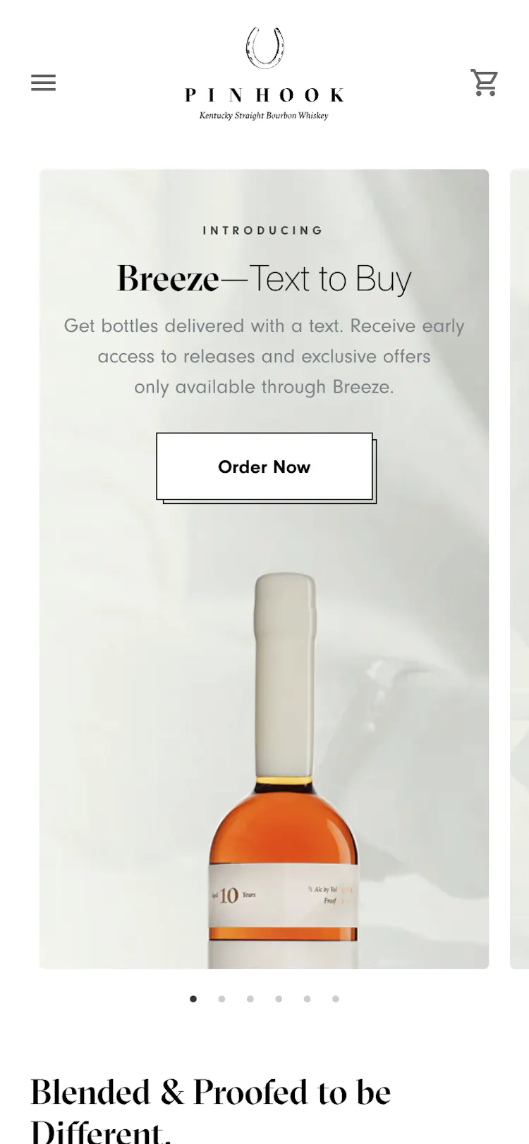 Pinhook case study - web design and development. — Decimal.