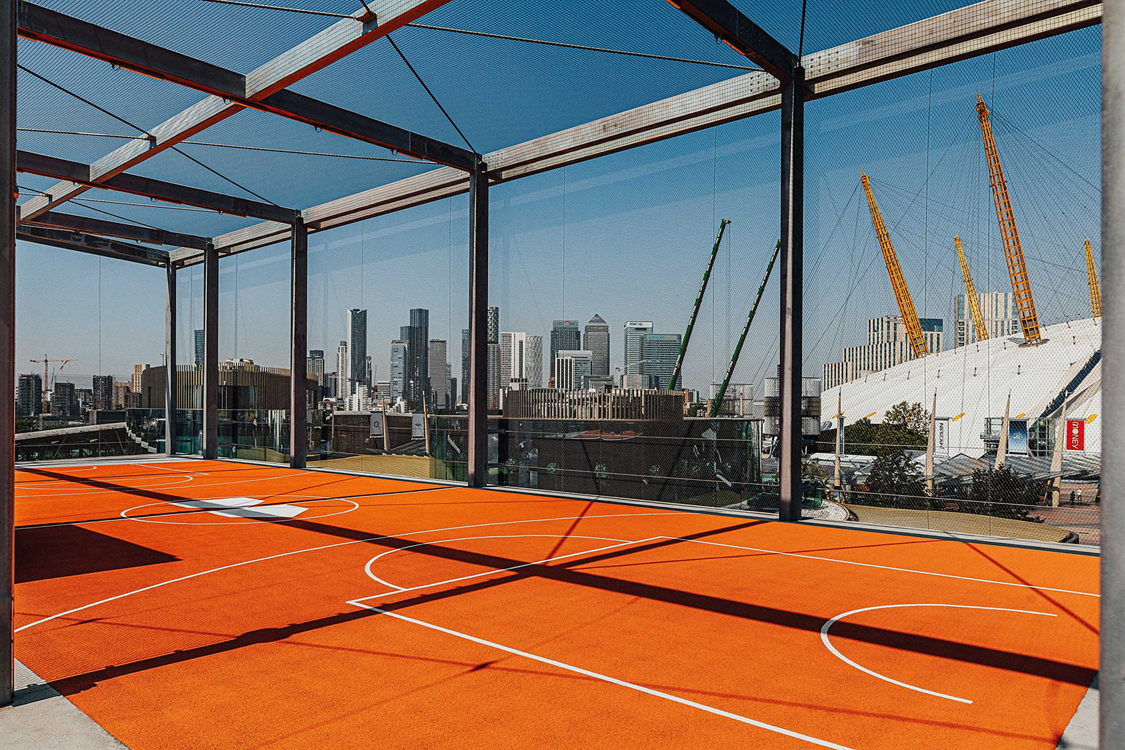 Rooftop Basketball Court Near The O2 | Design District