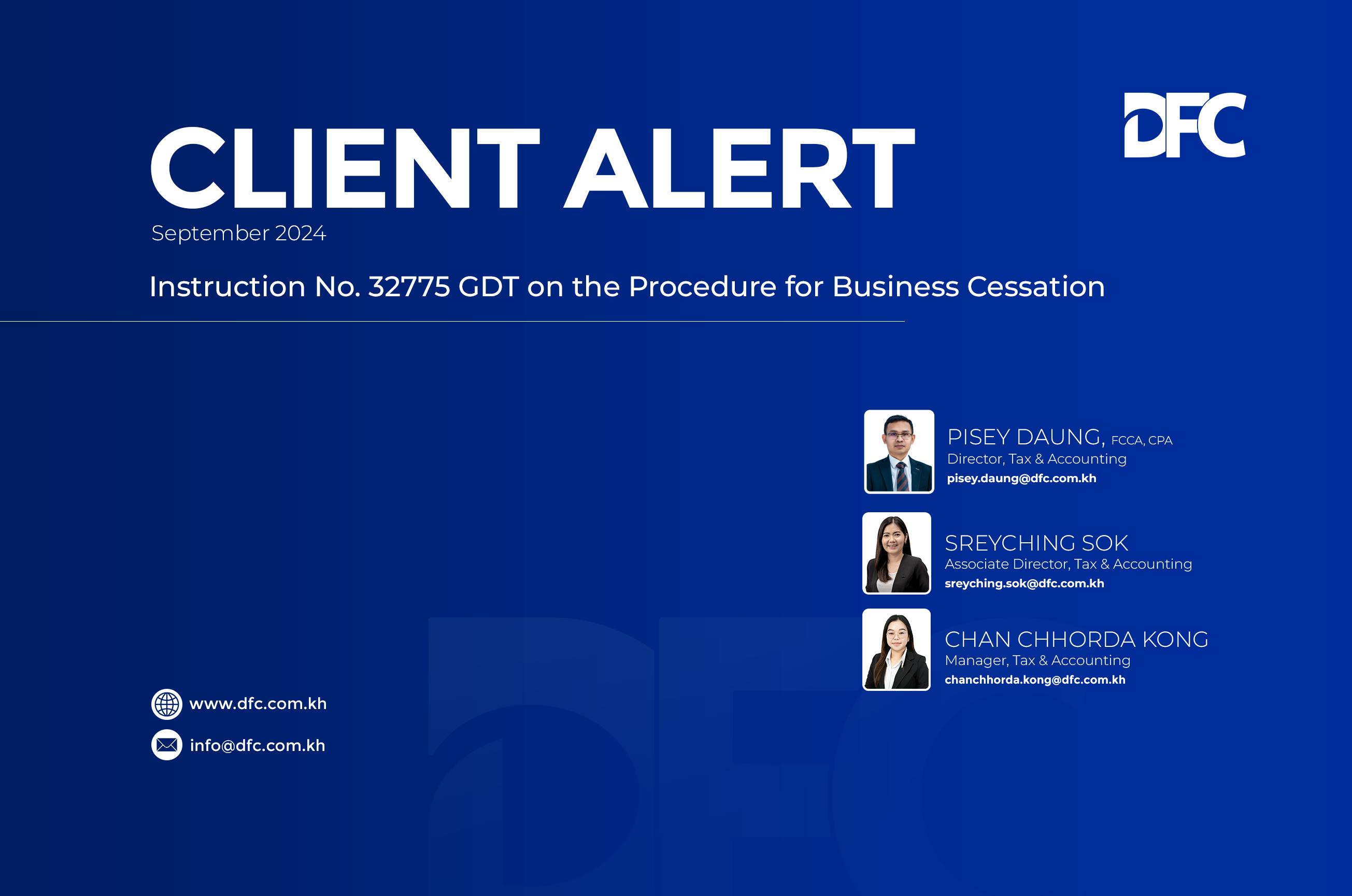 DFC-Professional Service Firm-Cambodia: Tax & Accounting, Learning Solution