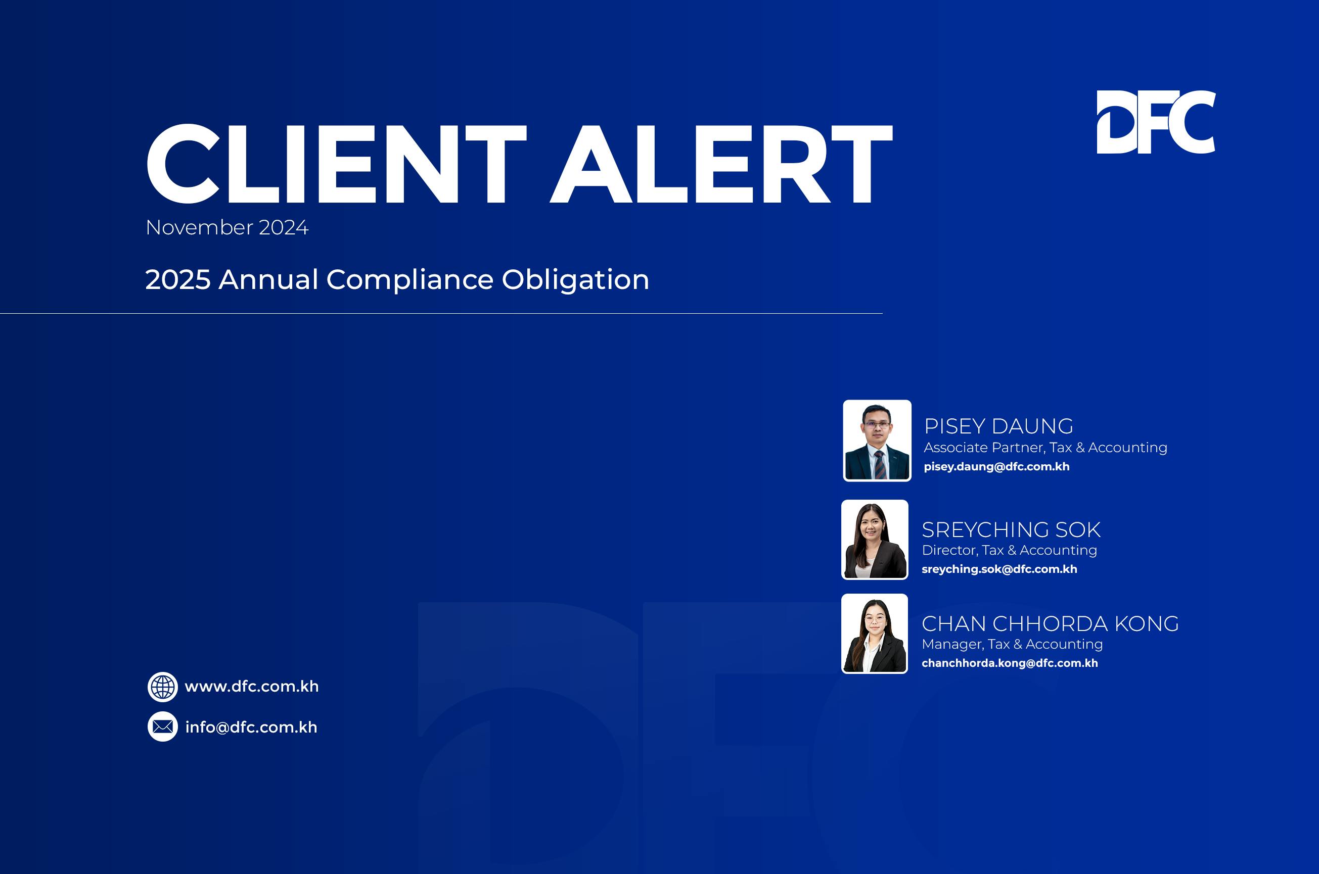 DFC-Professional Service Firm-Cambodia: Tax & Accounting, Learning Solution