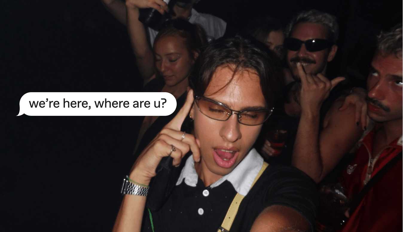 "We're here, where are u?"