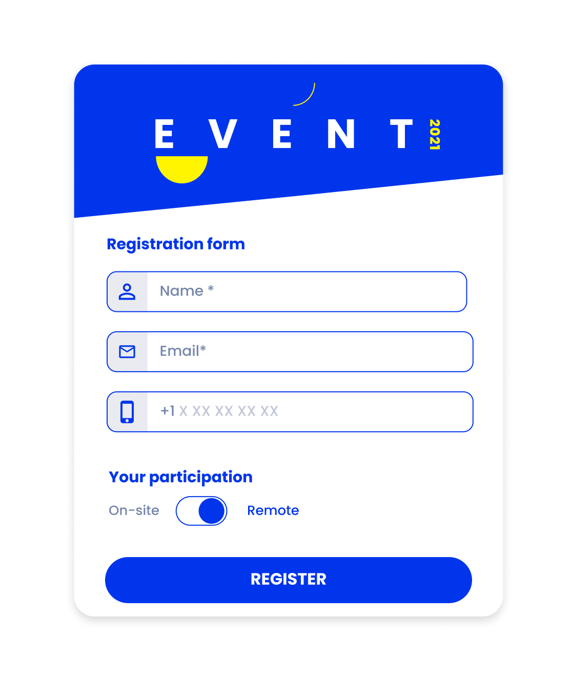 Create complete and efficient registration forms