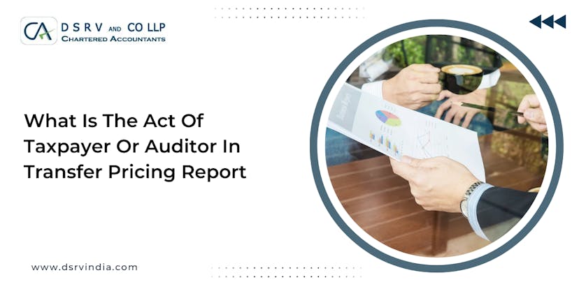 WHAT IS THE ACT OF TAXPAYER OR AUDITOR IN TRANSFER PRICING REPORT