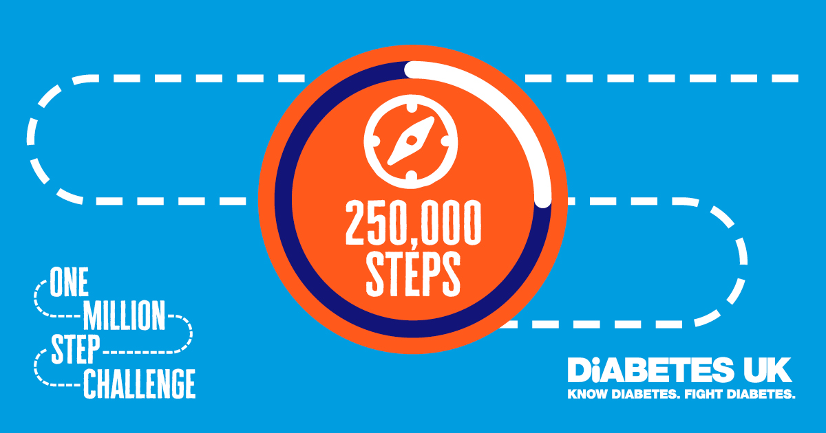 250,000 steps badge - Anthony Mckeown