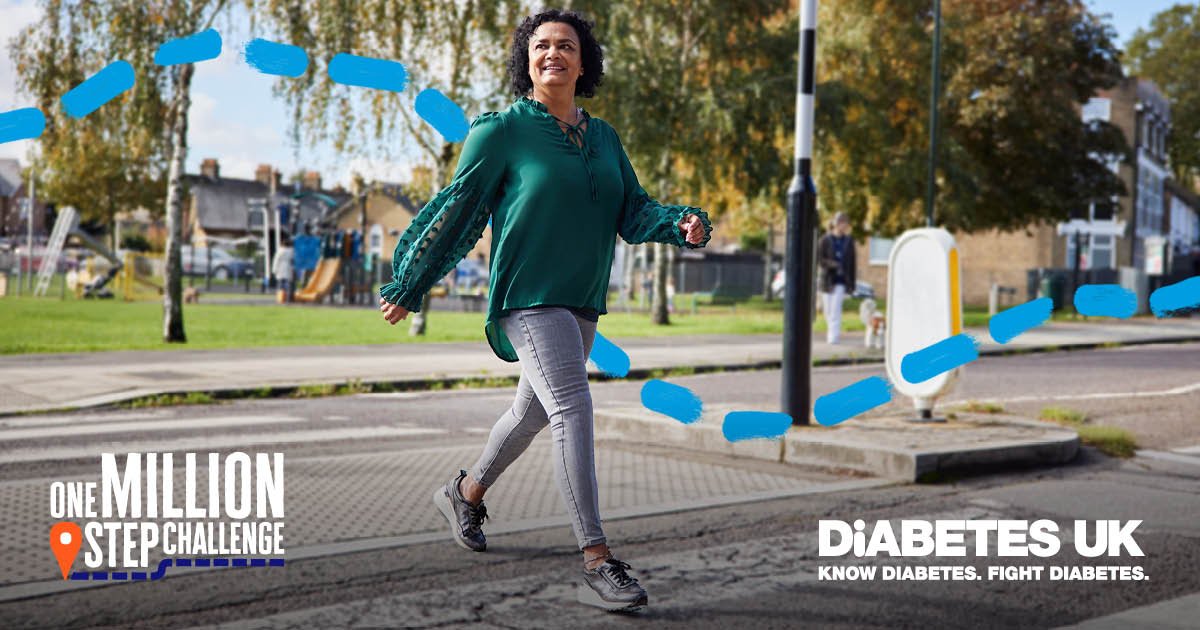 Support step together t1d in the Diabetes UK - One Million Step Challenge