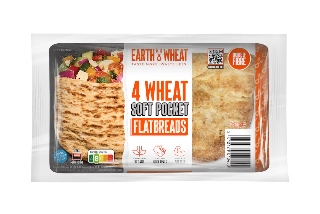 4 Wheat Soft Pocket Flatbreads | Earth & Wheat | Earth & Wheat