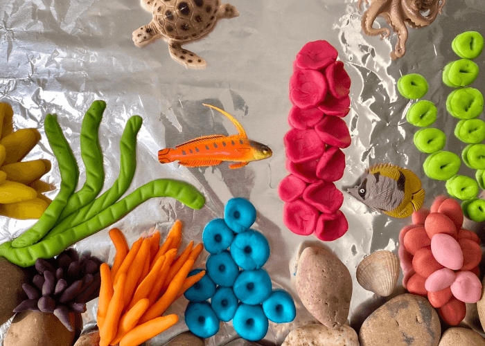 Make Playdough Coral Reef - Earth Cubs