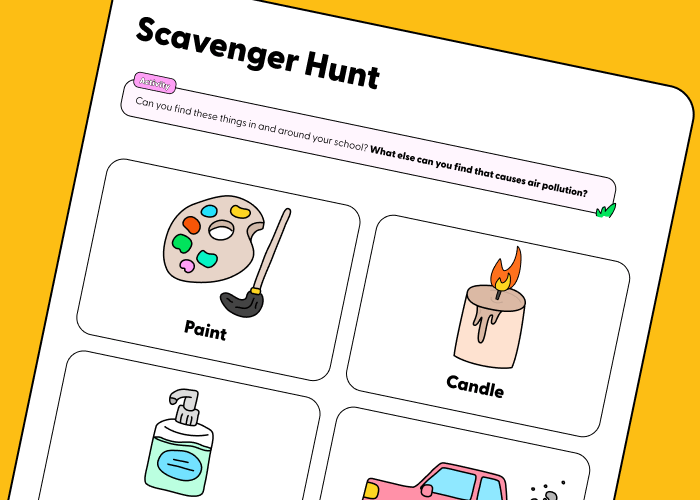Pollution Air Scavenger Hunt - Earth Cubs