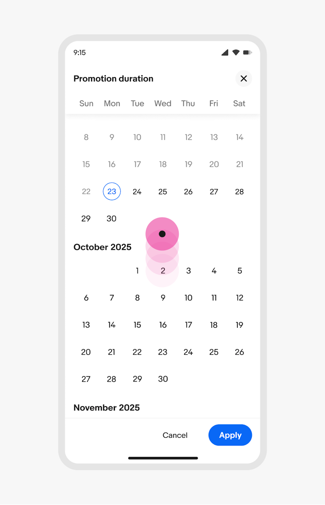 Date Picker: Design | Components | Design System | eBay Playbook