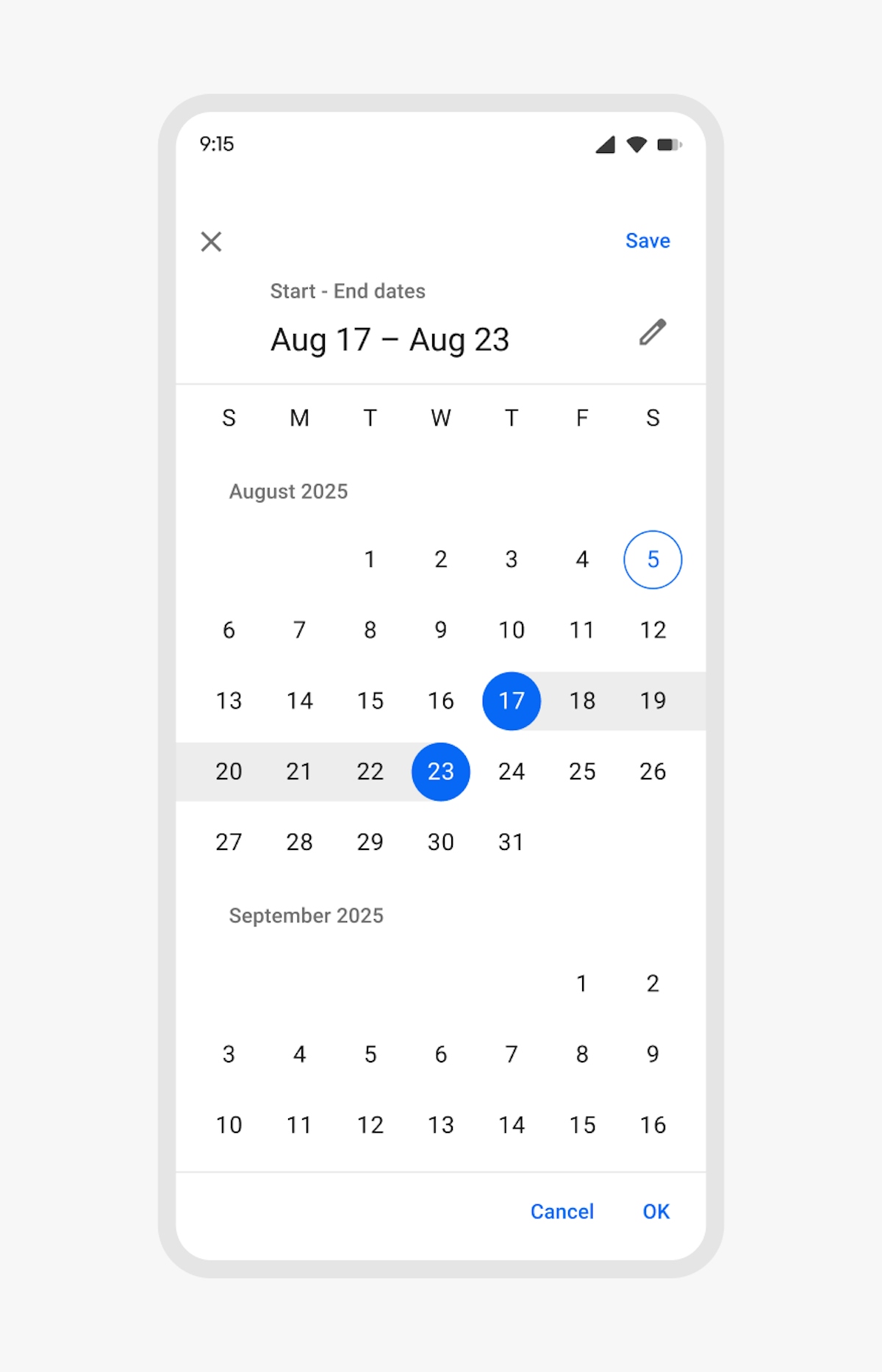 Date Picker: Design | Components | Design System | eBay Playbook