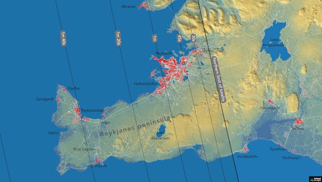 Maps of Iceland for the 2026 total solar eclipse | Eclipse 2026