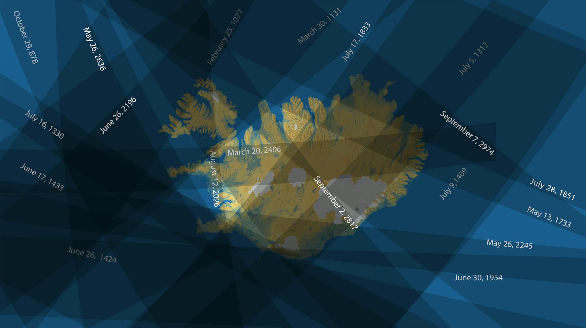 Maps of Iceland for the 2026 total solar eclipse | Eclipse 2026