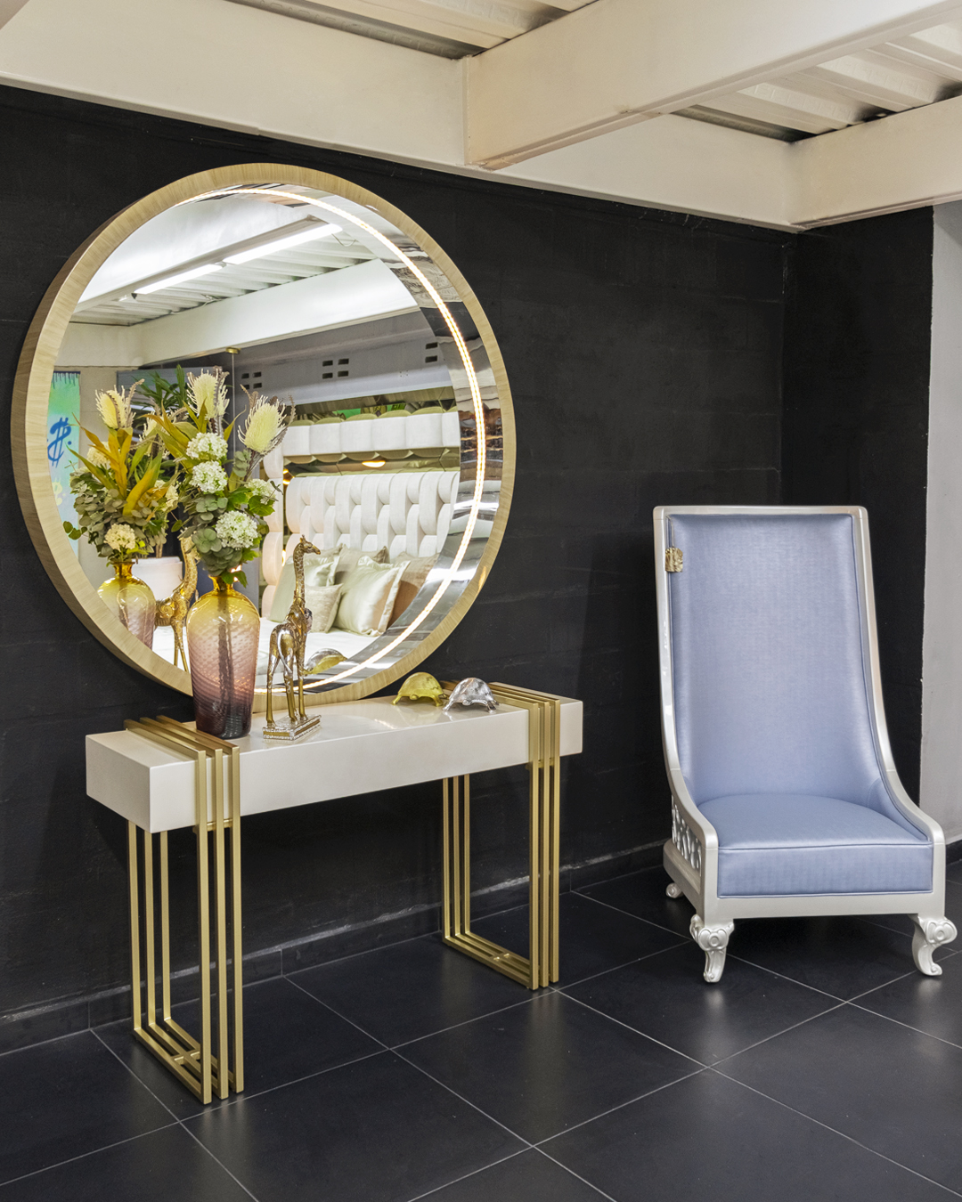 Espejo Circular Invertido | Eclipse Design