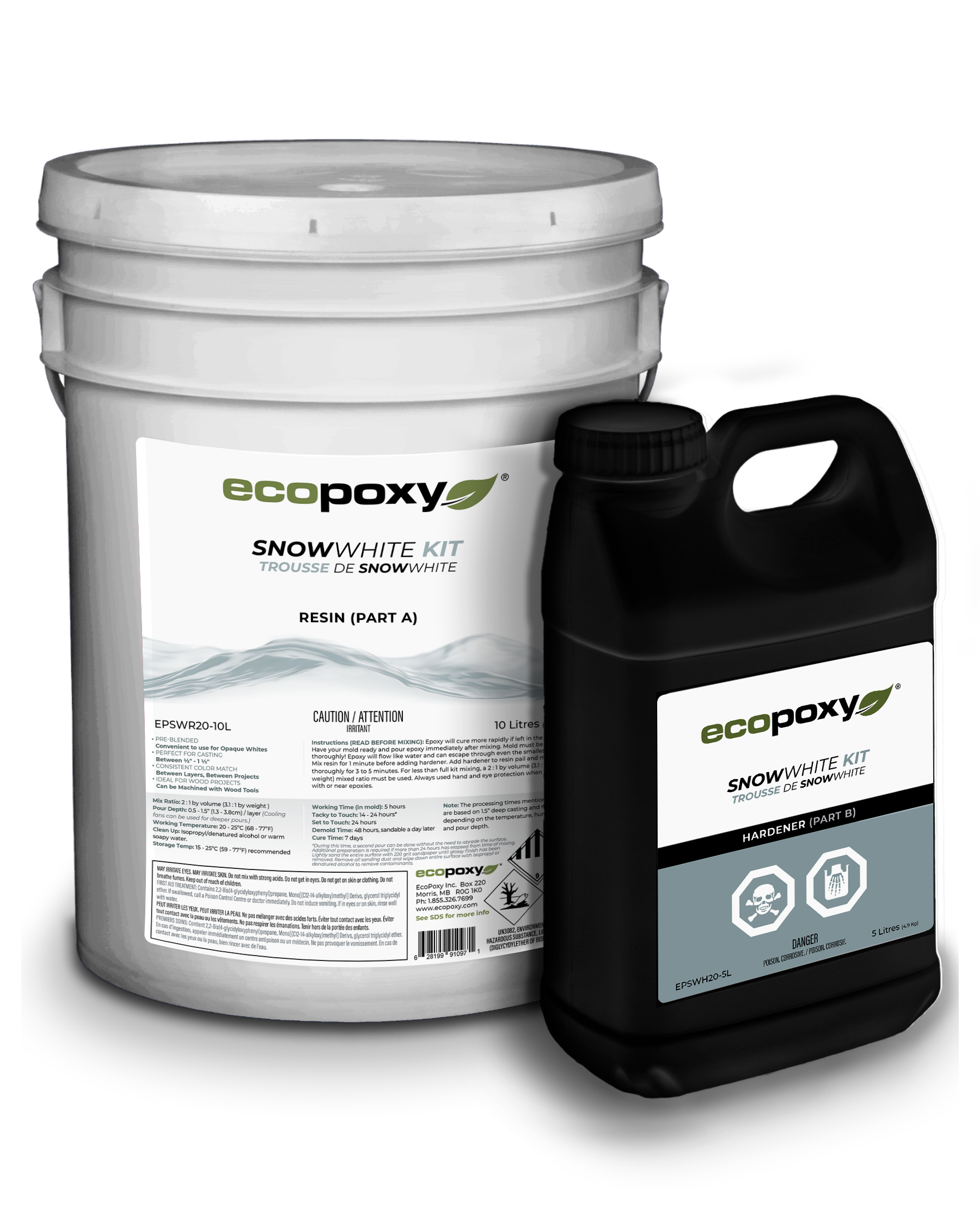 Vibrant White Casting Epoxy | SnowWhite from EcoPoxy