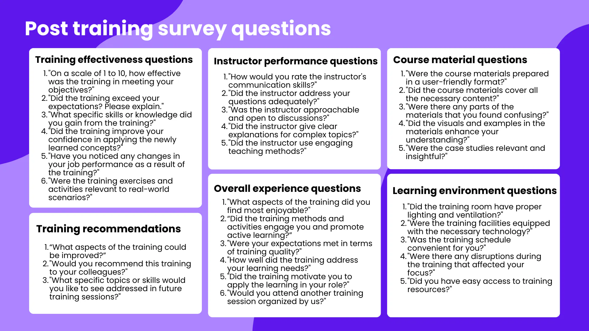 30 Post Training Survey Questions Get Actionable Insights Now EdApp 30 Post Training Survey Questions Get Actionable Insights Now EdApp