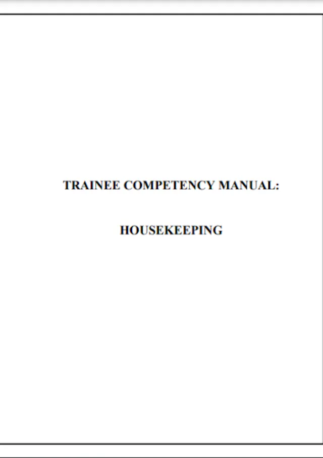Get your free hotel housekeeping training manual today! | SC Training