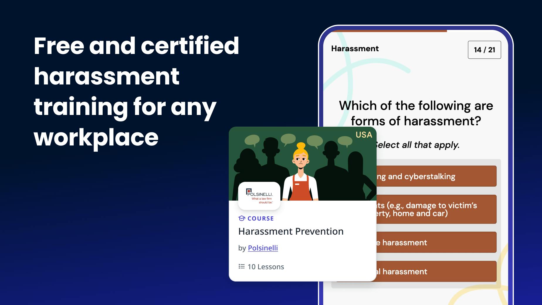 Free and certified harassment training for any workplace | SC Training (formerly EdApp): The ...