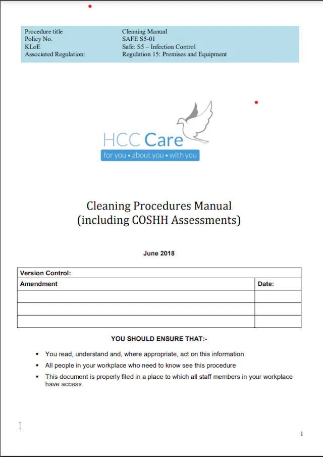 Free House cleaning Training Manual Examples | SC Training (formerly ...