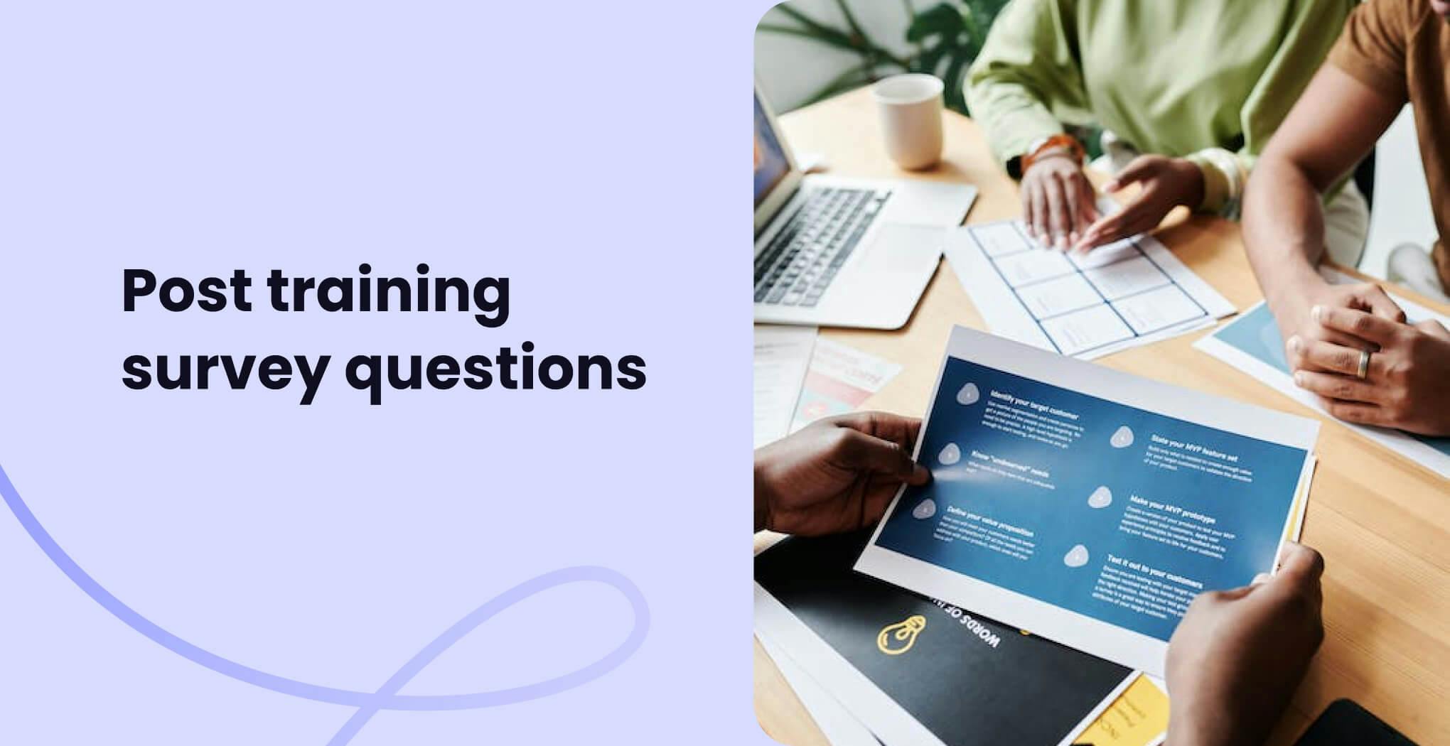 30 Post training survey questions for actionable insights | SC Training 30 Post training survey questions for actionable insights | SC Training