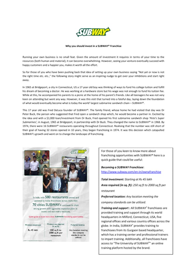 Subway Training material (Free) | SC Training (formerly EdApp ...