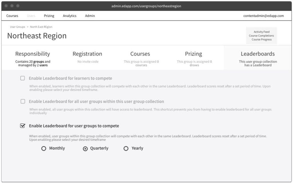 LMS Leaderboard Feature | SC Training